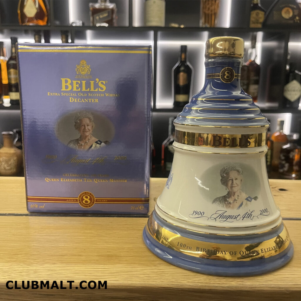 BELL'S HER MAJESTY'S 100TH BIRTHDAY 8Y 70CL - CLUB MALT