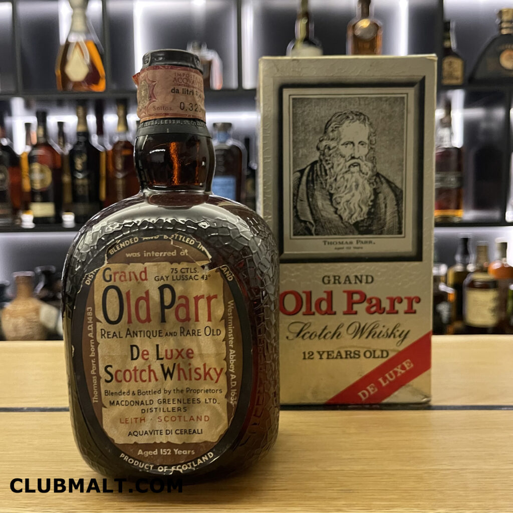 GRAND OLD PARR DELUXE 152Y REAL ANTIQUE 12Y 75CL - CLUB MALT