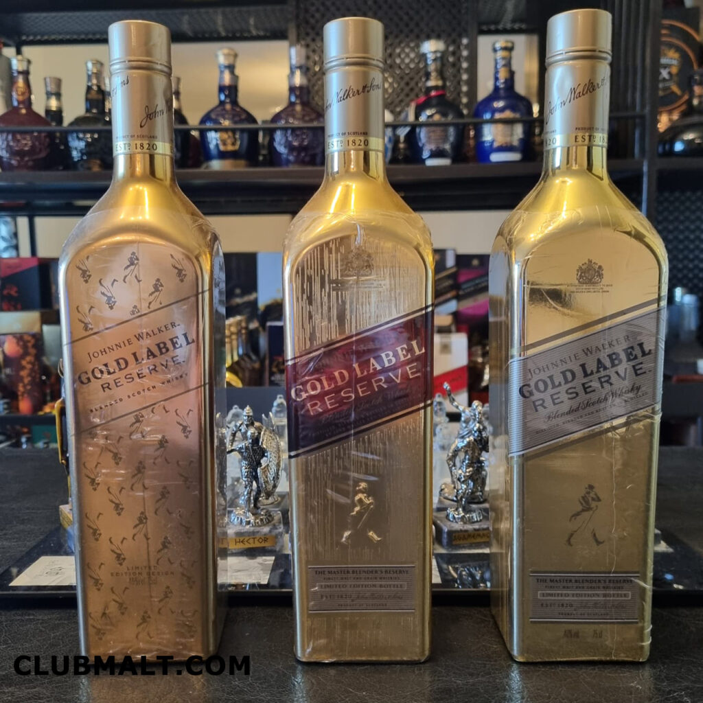 Johnnie Walker Gold Label Reserve Set of 3 x 75CL Each - CLUB MALT